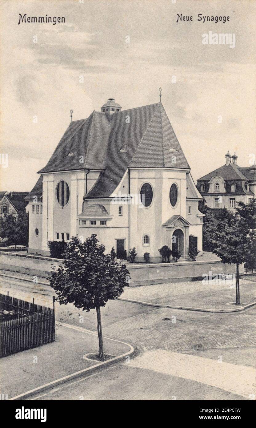 Memmingen - Neue Synagoge (Postkarte, 1910 Stock Photo - Alamy