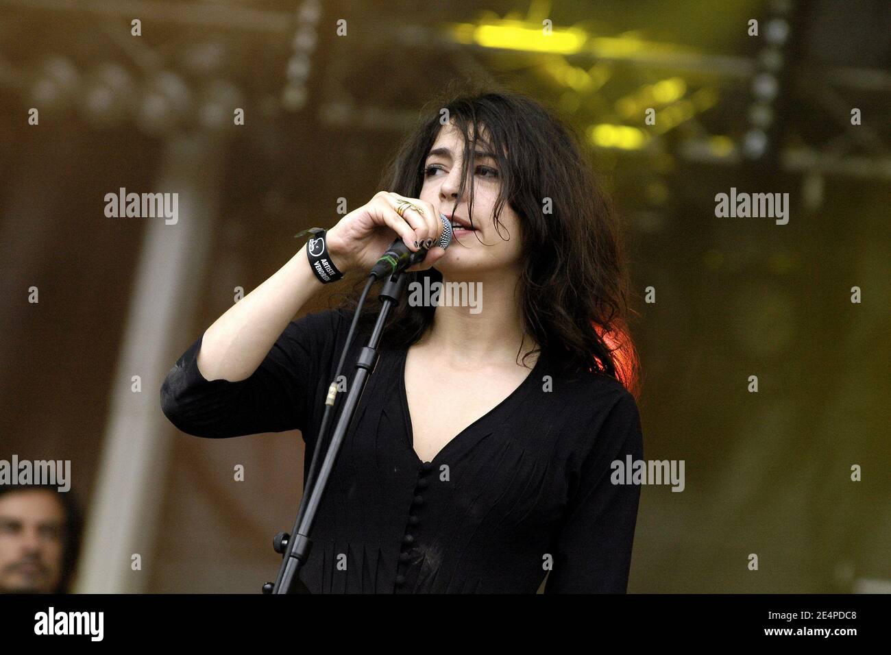 French singer Adrienne Pauly performs live on stage during the 'Furia ...