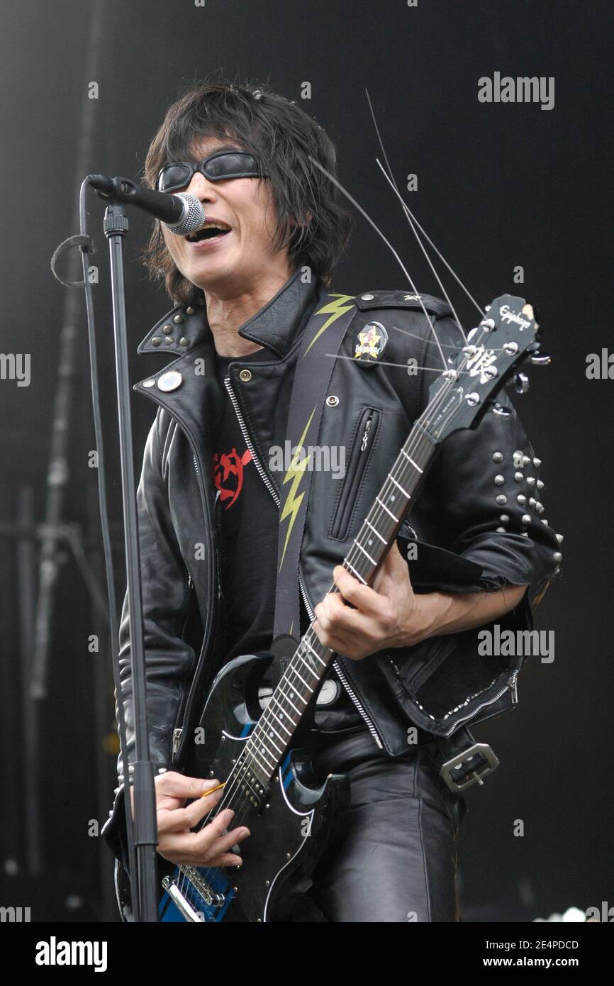 Japanese band Guitar Wolf performs live on stage during the 'Furia ...