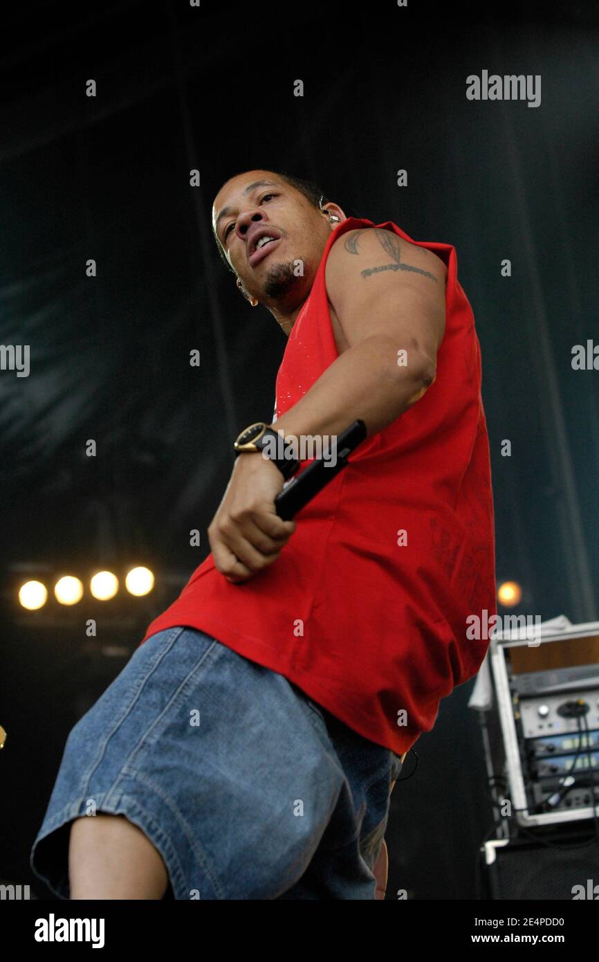 French singer Joey Starr performs live on stage during the 'Furia Sound ...