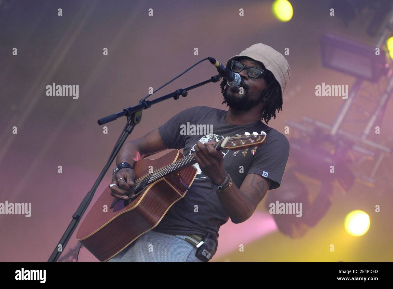 French singer Tete performs live on stage during the 'Furia Sound ...
