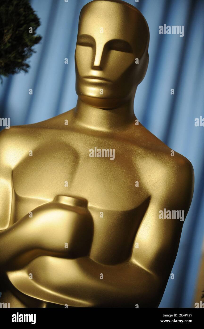 The Oscars statues are seen during 80th Academy Awards Nominees ...