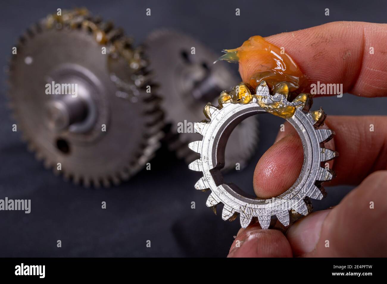 Coating the gears with grease. Accessories and spare parts for ...