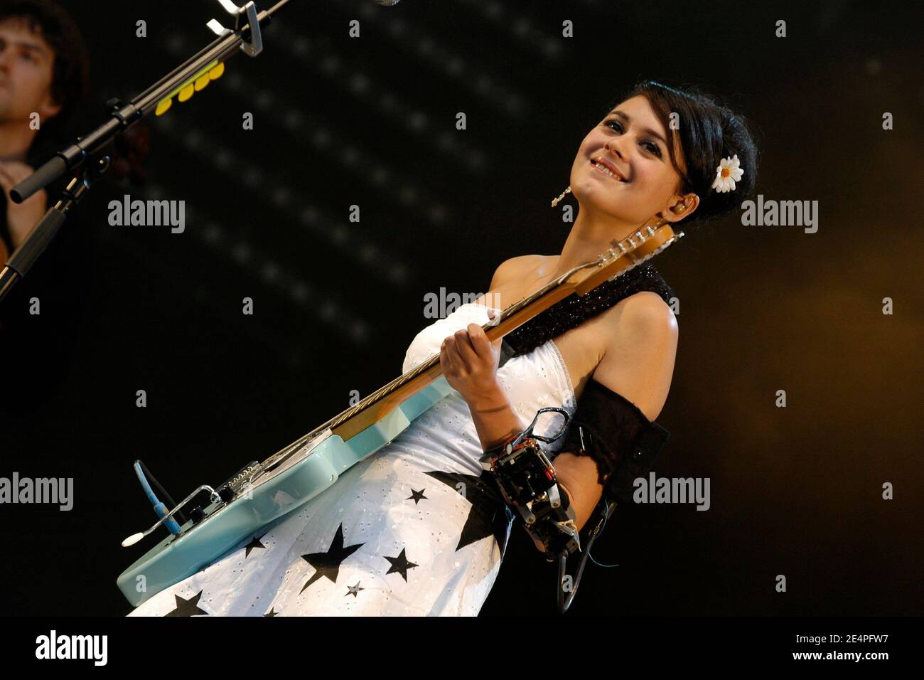 French singer Emilie Simon performs live on stage during 5th edition of ...