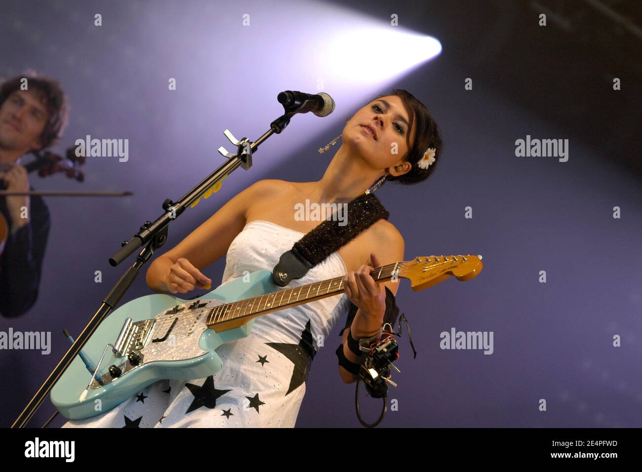 French singer Emilie Simon performs live on stage during 5th edition of ...