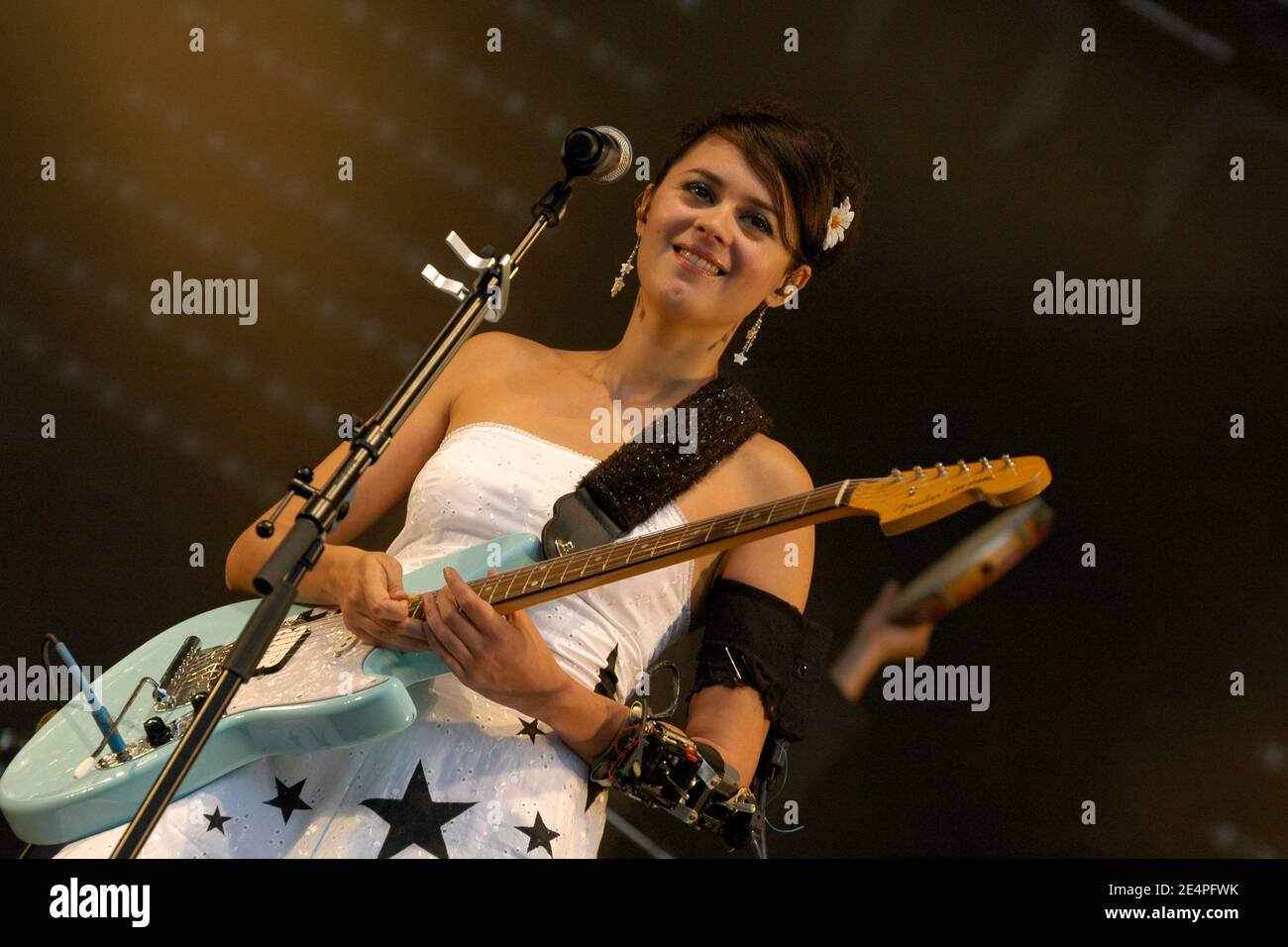 French singer Emilie Simon performs live on stage during 5th edition of ...
