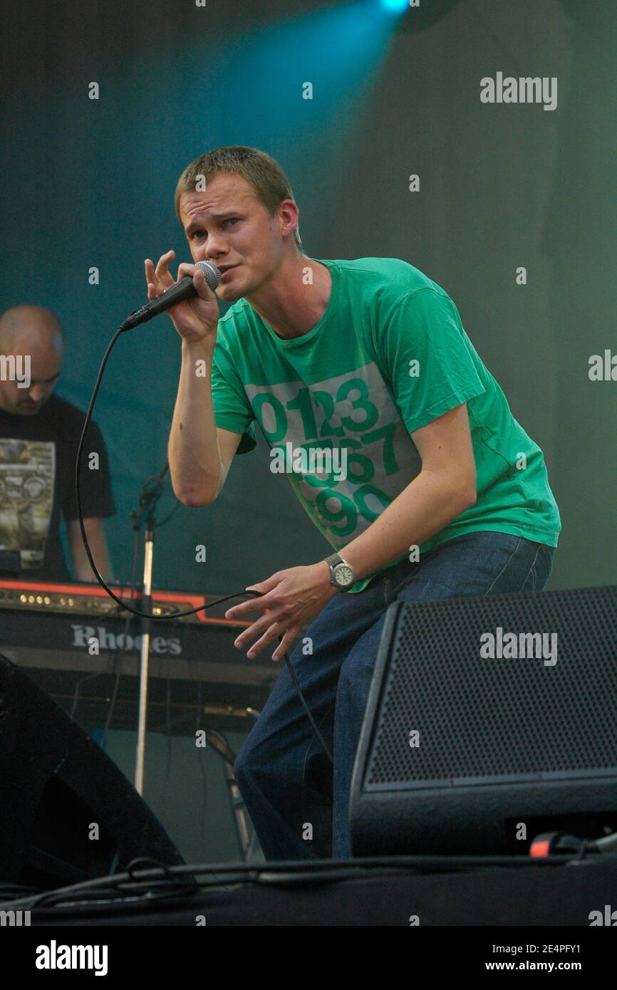 British singer Just Jack (a.k.a. Jack Allsopp) performs live on stage ...