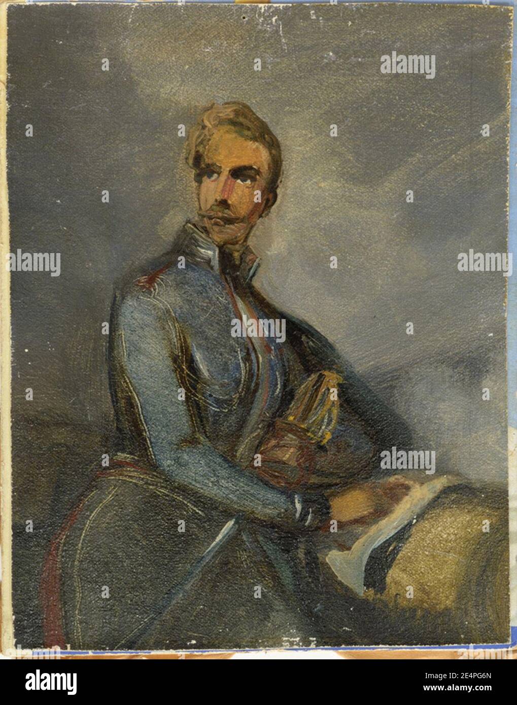 Mehe portree, Carl Timoleon von Neff Stock Photo - Alamy