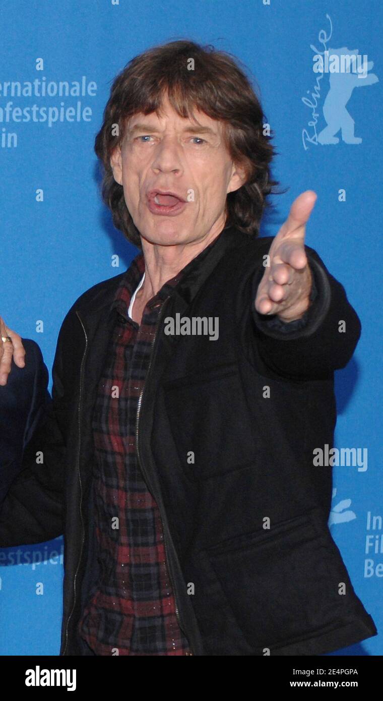 British rock legends the Rolling Stones lead singer Mick Jagger poses ...