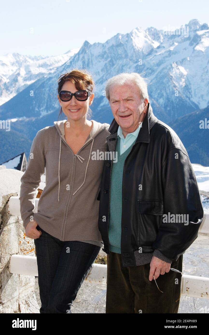 The member of jury Daniele Lumbroso and the president Pierre Mondy pose ...