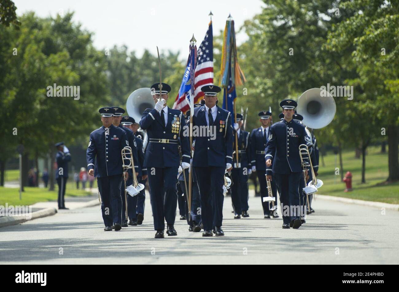 Members of the U.S. Air Force Honor Guard Participate in the Military ...