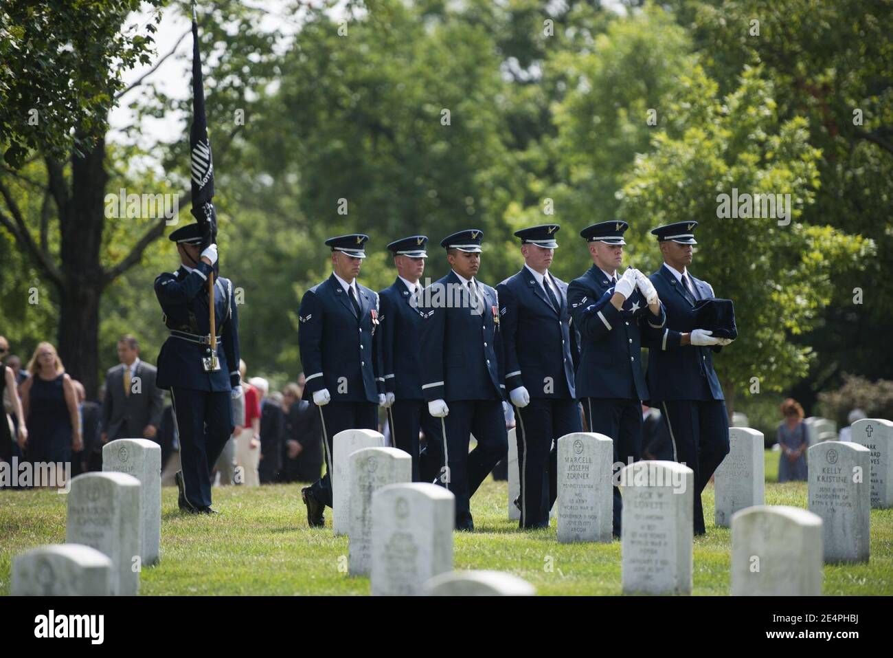 Members of the U.S. Air Force Honor Guard Participate in the Military ...