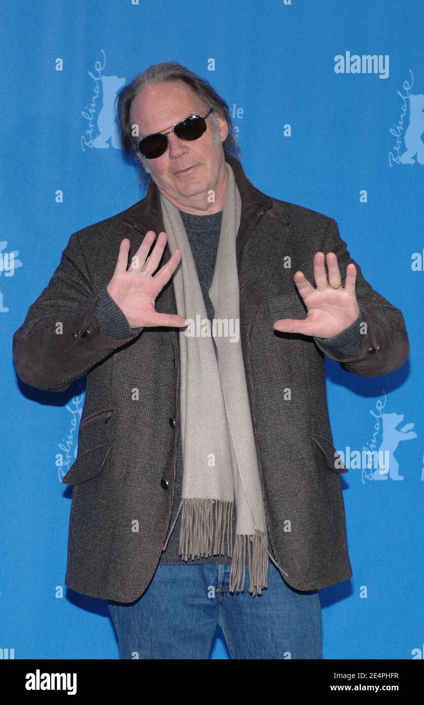 American singer Bernhard Shakey a.k.a. Neil Young poses for pictures ...