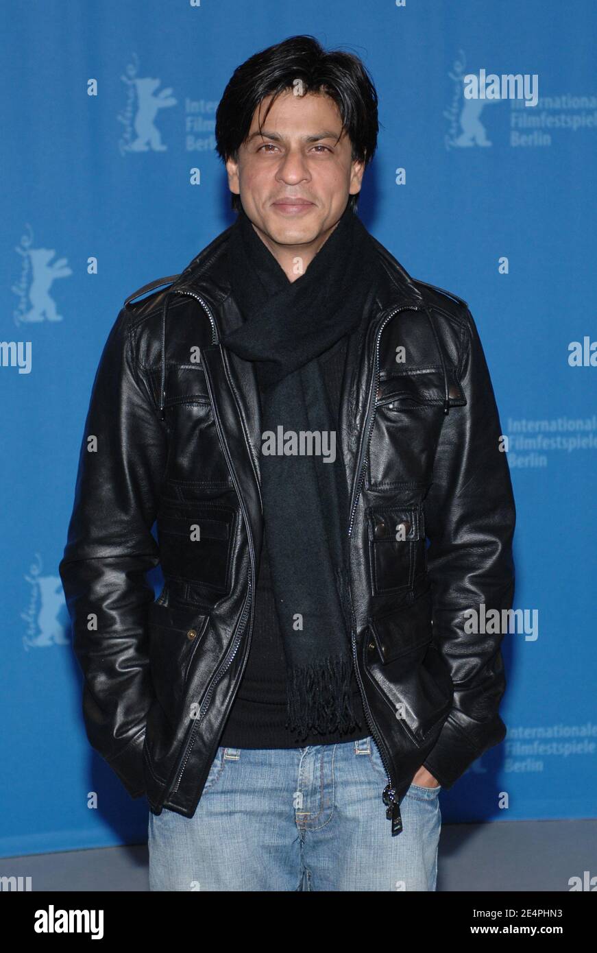 Bollywood superstar Indian actor Shah Rukh Khan poses for pictures ...