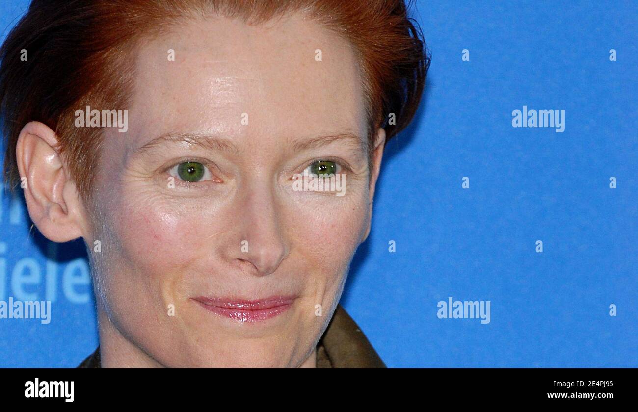 Cast member Tilda Swinton poses for pictures during the 'Julia ...