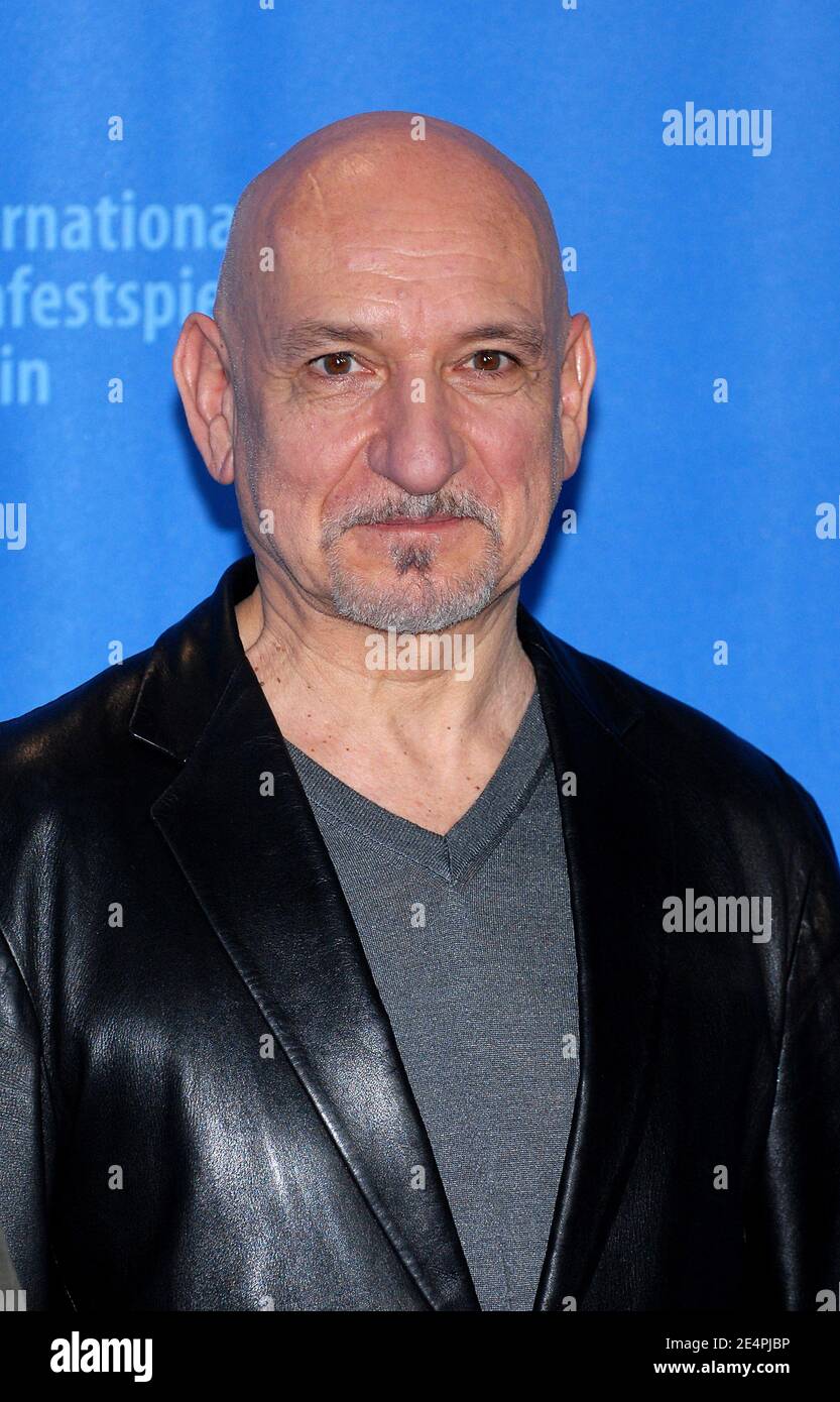 Cast member Sir Ben Kingsley poses for pictures during the ...