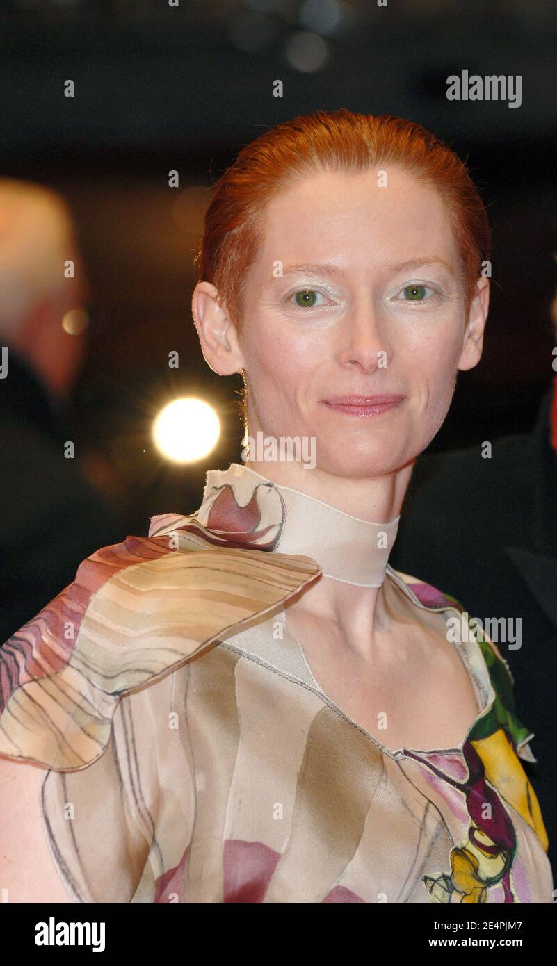 Cast member Tilda Swinton walks the red carpet for the 'Julia ...