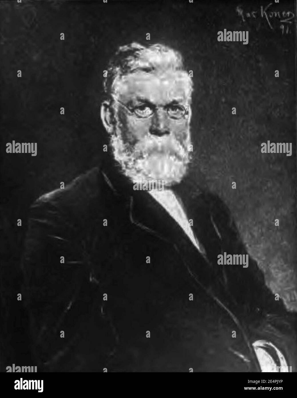 Max Koner - Geh. Kommerzienrat Hermann Gruson, 1891 Stock Photo - Alamy