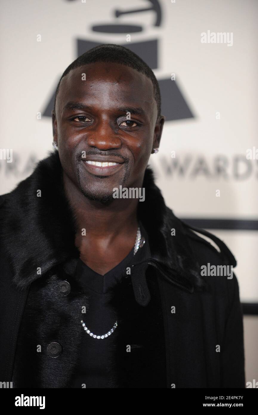 Akon attends the 50th Annual Grammy Awards, held at the Staples Center ...