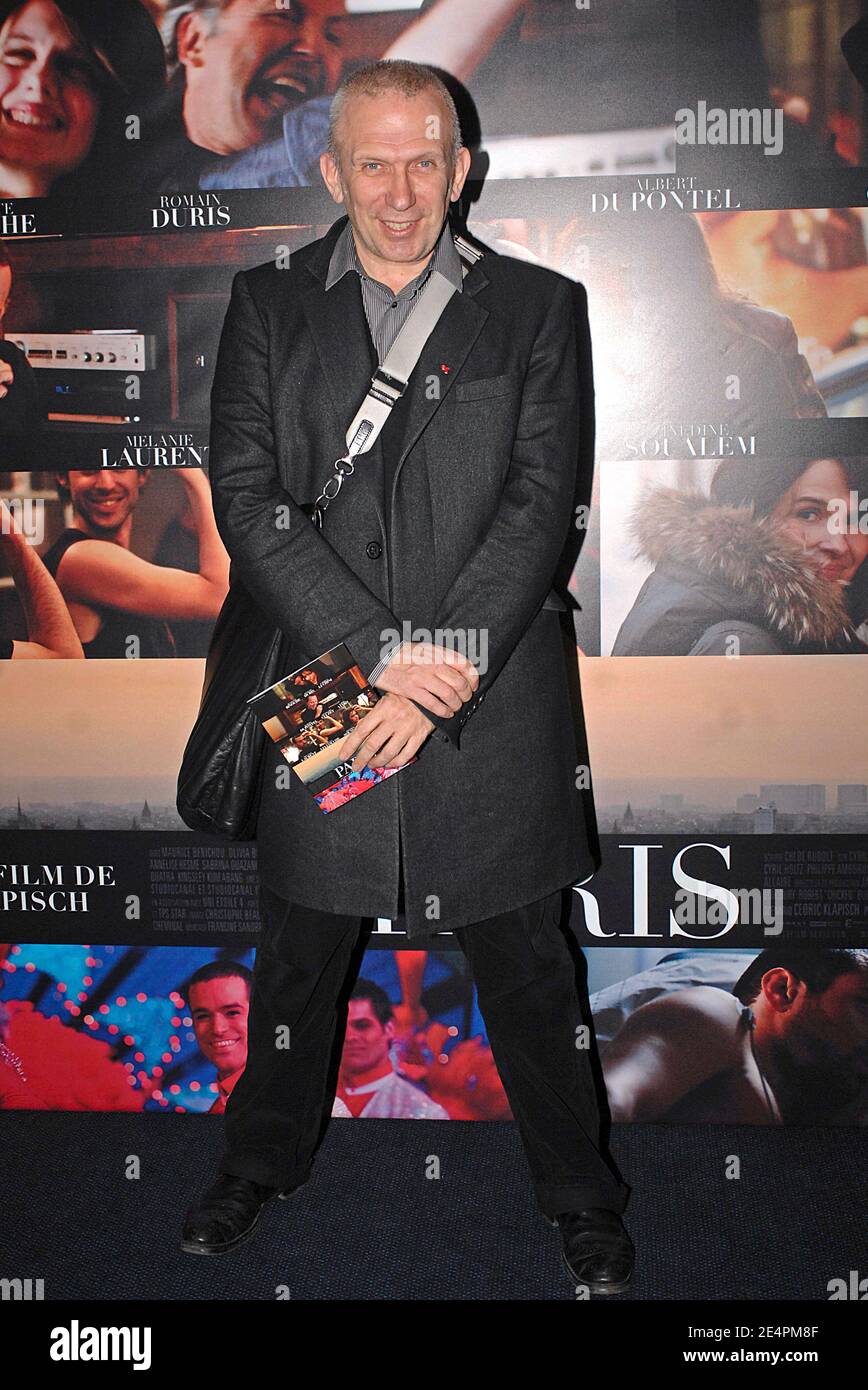 Designer Jean-Paul Gaultier attends the premiere of 'Paris' held at the ...