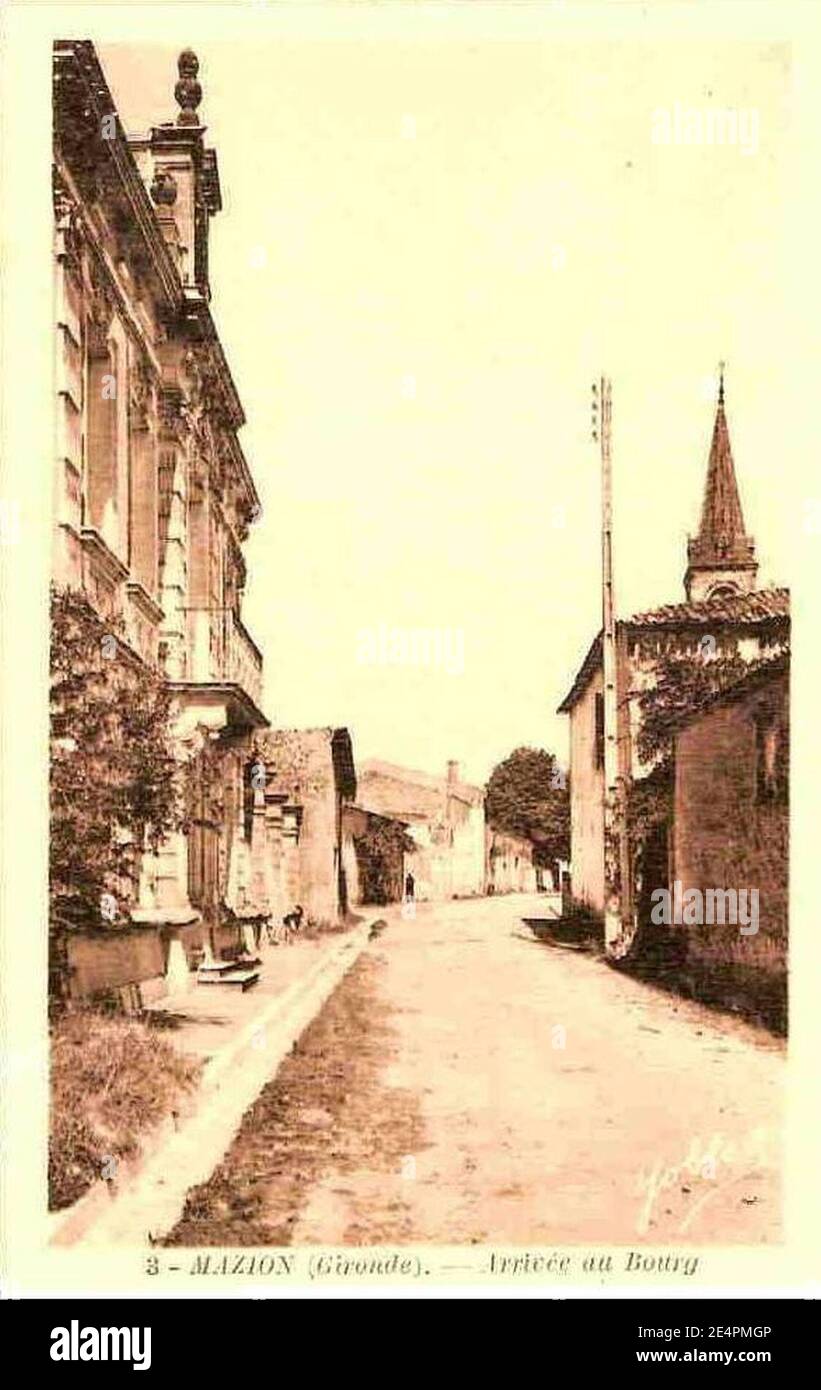 Mazion - bourg 1 Stock Photo - Alamy