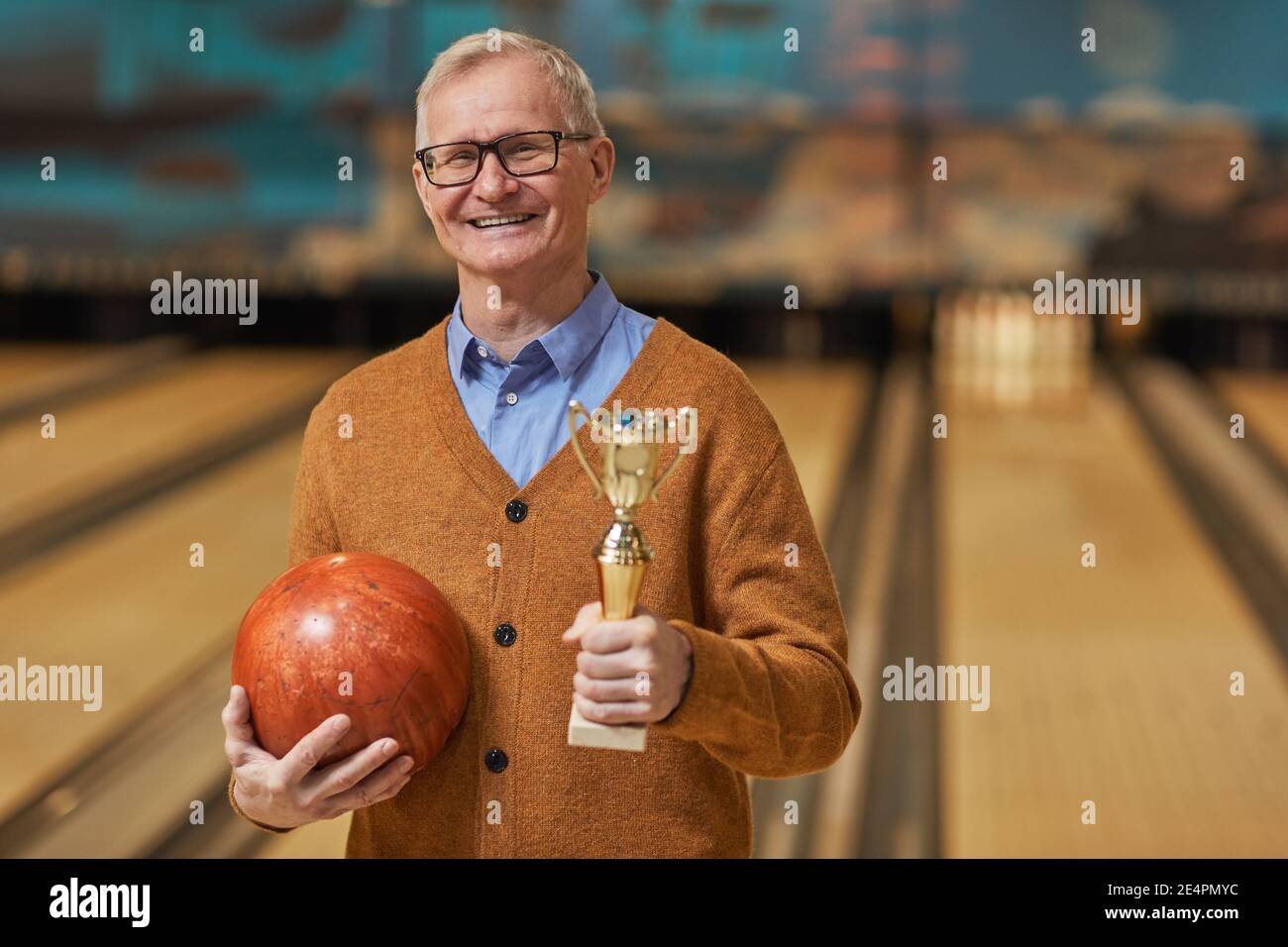 Old Black Man Bowling