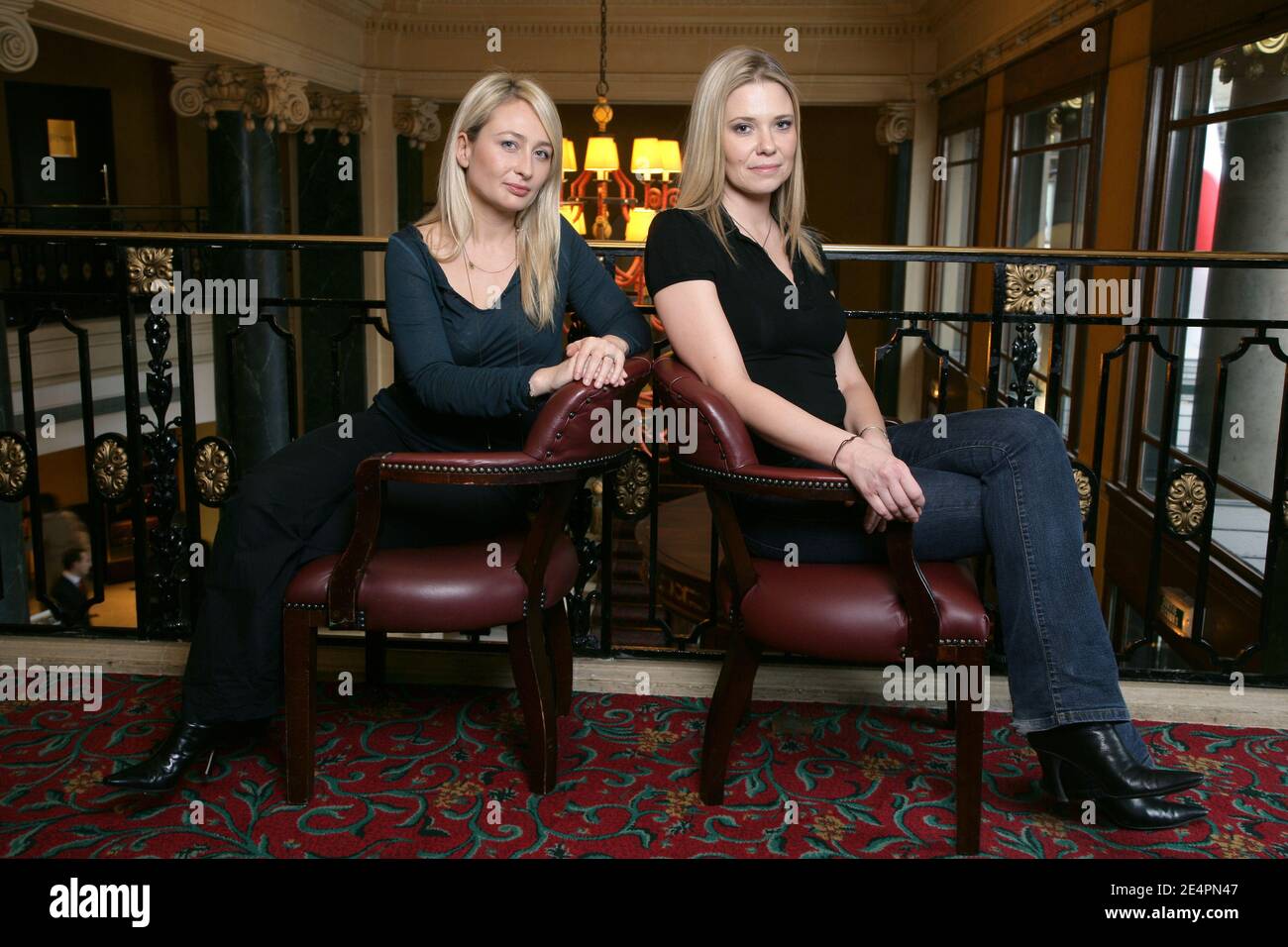 EXCLUSIVE. Aude Lancelin and Marie Lemonnier pose for our photographer ...