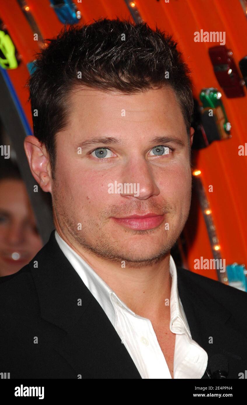 Singer Nick Lachey attends the unveiling of the $140,000 Hot Wheels ...