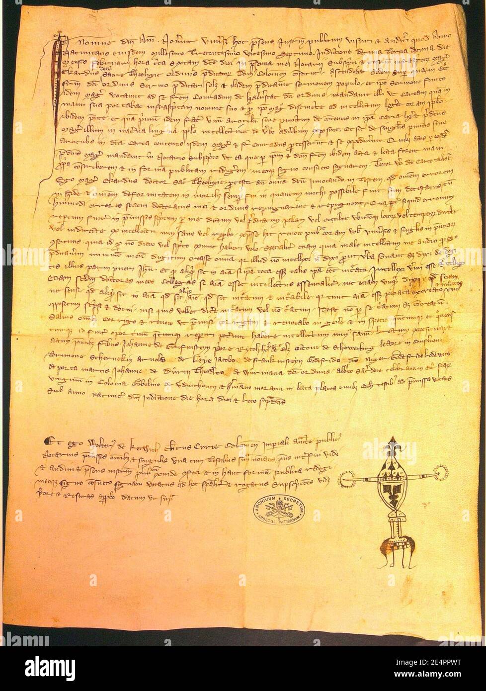 Meister Eckhart, recantation, 1327 Stock Photo - Alamy