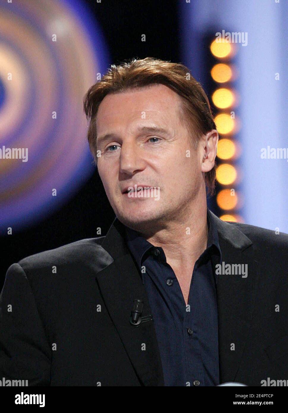 EXCLUSIVE - Liam Neeson attends the taping of a TV show in Paris ...