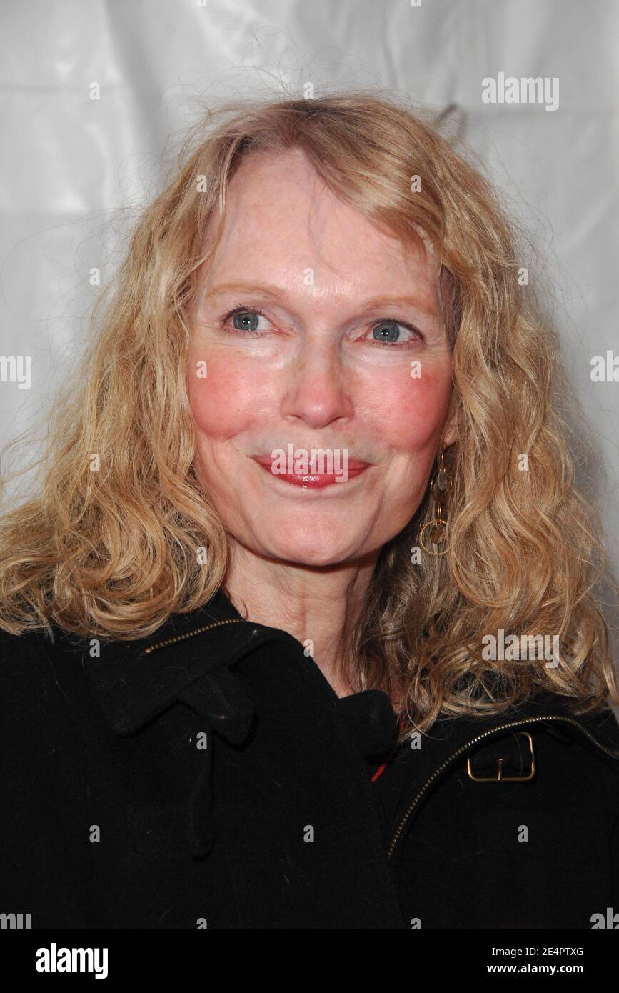 Actress Mia Farrow attends the New York premiere of 'Be Kind Rewind' at ...