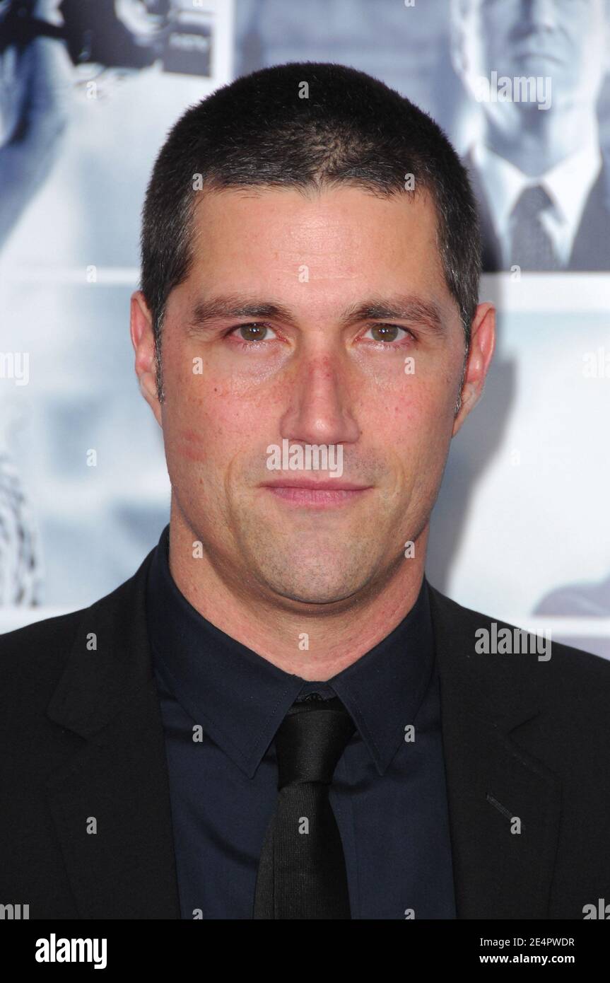 Actor Matthew Fox attends the premiere of 'Vantage Point' at AMC ...
