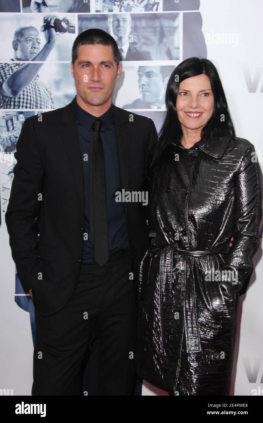 Actor Matthew Fox and wife Margherita Ronchi attend the premiere of ...