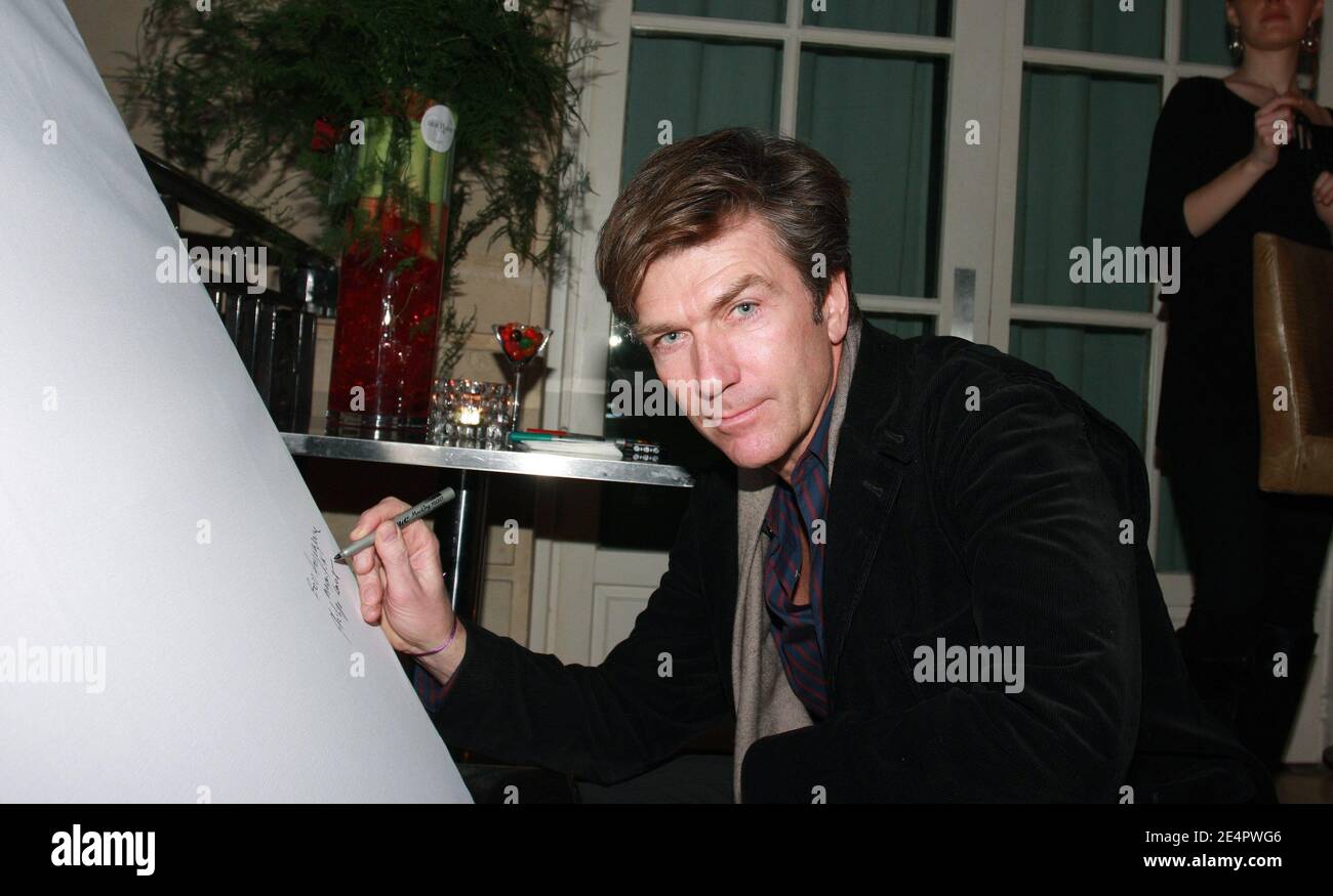 French actor Philippe Caroit attends Ophelie Winter's birthday party at ...