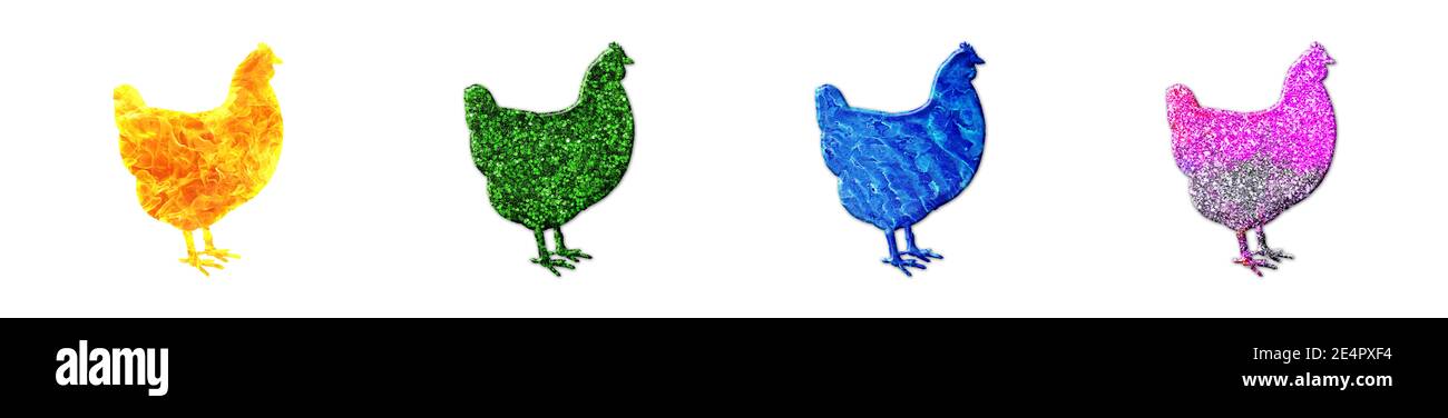 Cartoon chickens Cut Out Stock Images & Pictures - Alamy