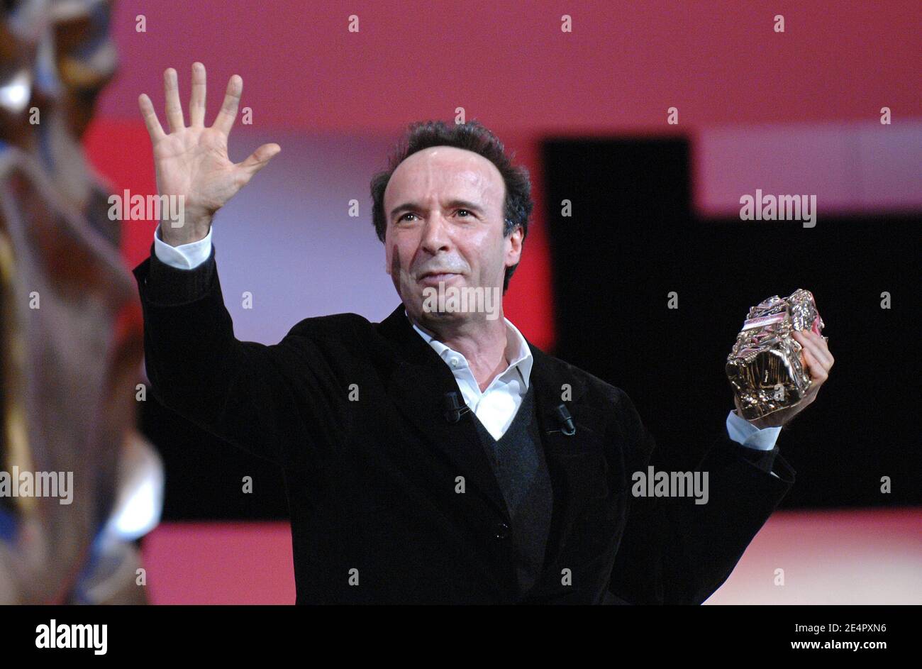 Italian actor and director Roberto Benigni receives an honorary award ...