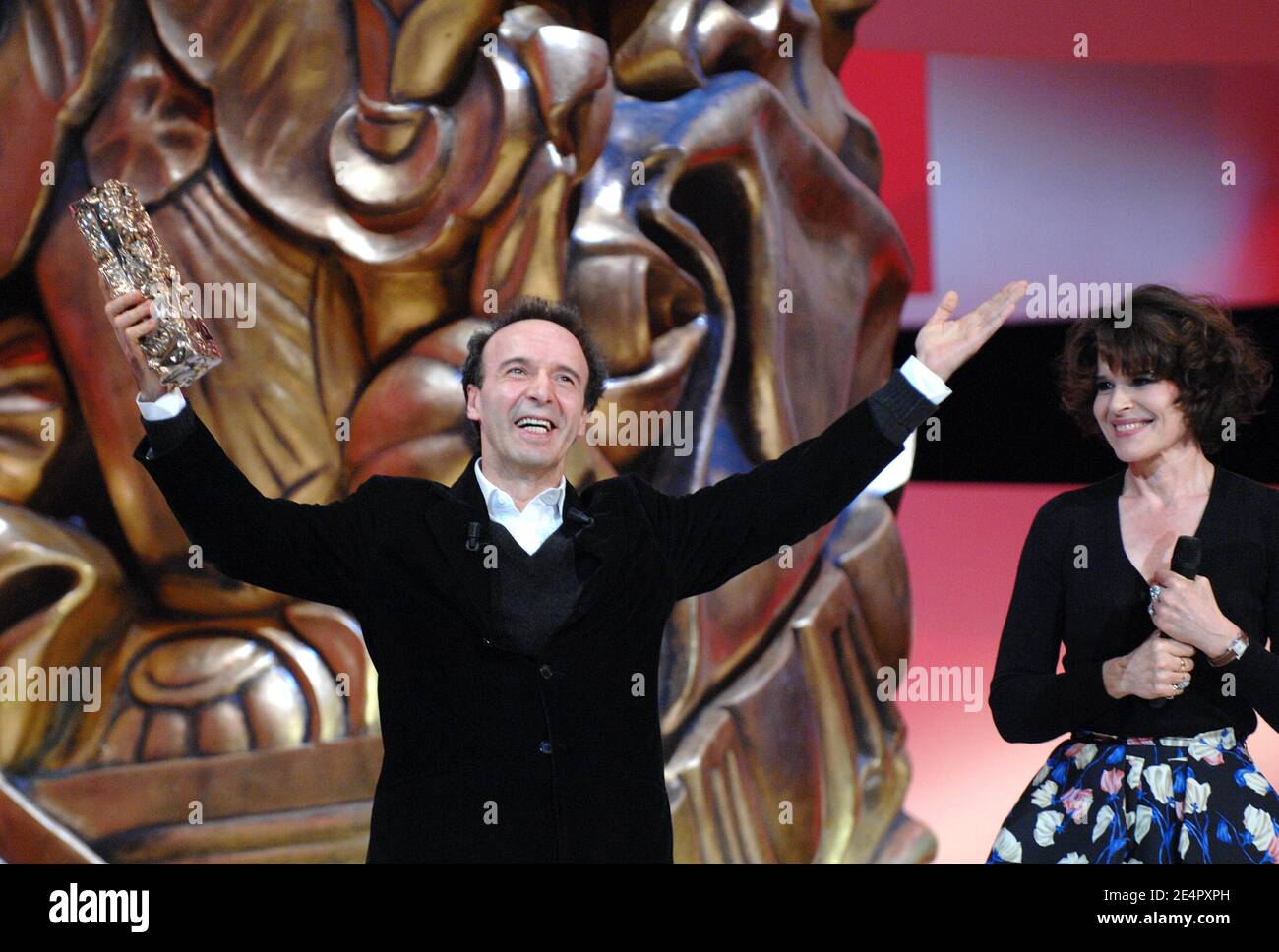 Italian actor and director Roberto Benigni receives an honorary award ...
