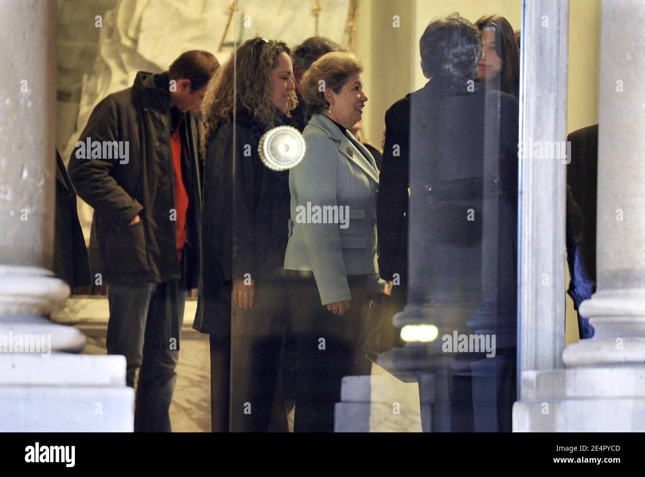 Nicolas Sarkozy and his wife Carla Bruni receive the Betancourt family ...