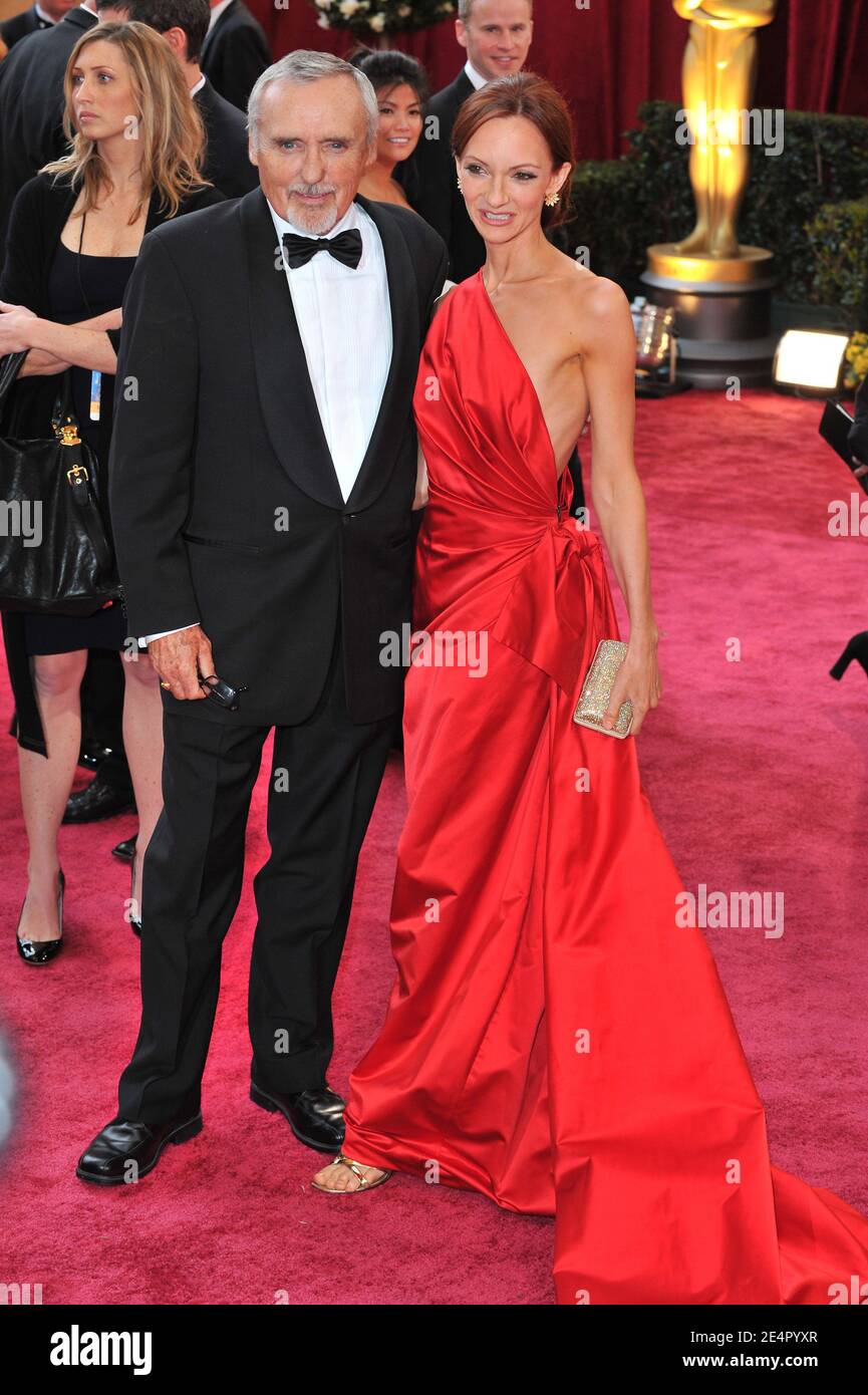 Dennis Hopper and wife Victoria Duffy arriving at the 80th Academy ...