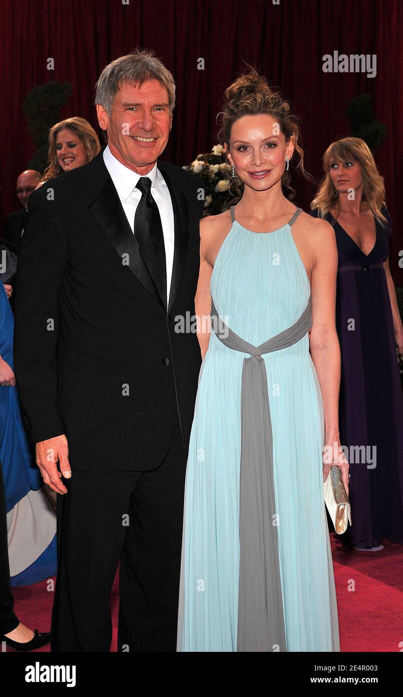 Harrison Ford and Calista Flockhart arrive at the 80th Academy Awards ...