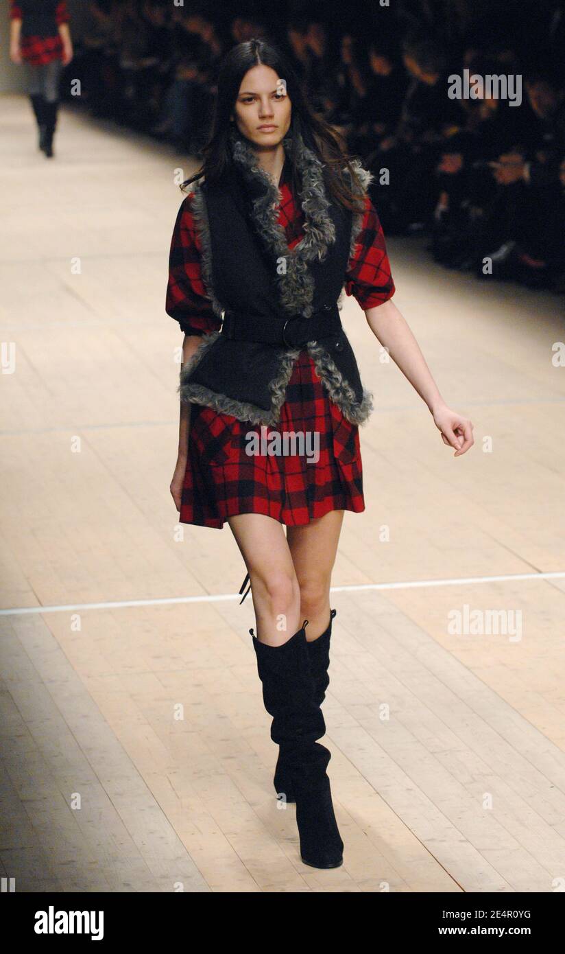 A model displays a creation by fashion designer Isabel Marant during ...