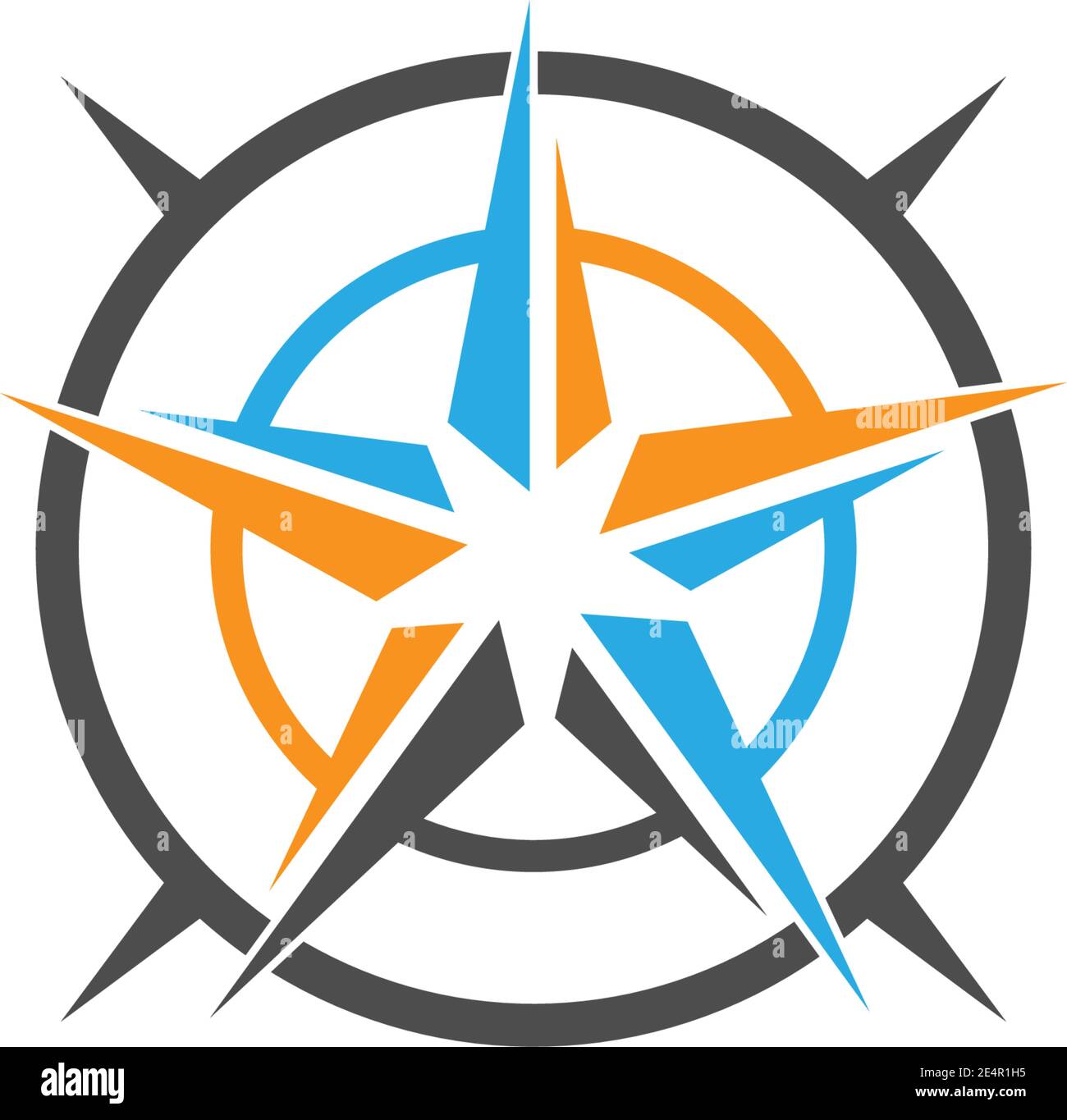 Compass Logo Template vector icon illustration design Stock Vector ...