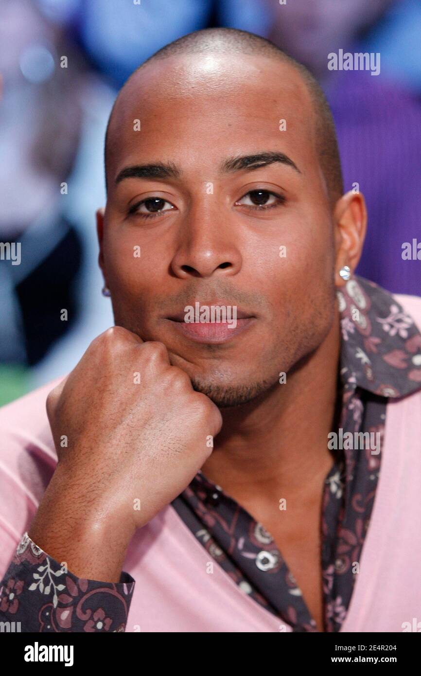 EXCLUSIVE - Jean-Luc from Star Academy attends the taping of a TV show ...