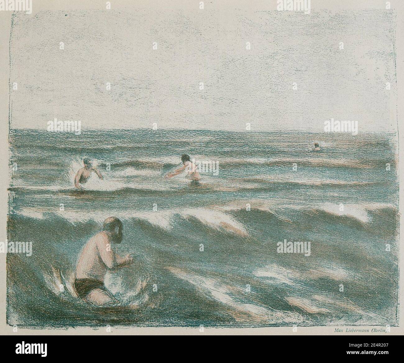 Max Liebermann - Badende, Jugend 1897 Stock Photo - Alamy
