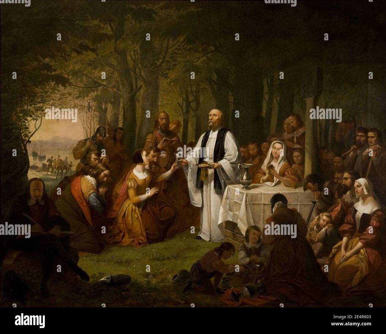 First Communion in the New World by Tompkins Harrison Matteson Stock ...