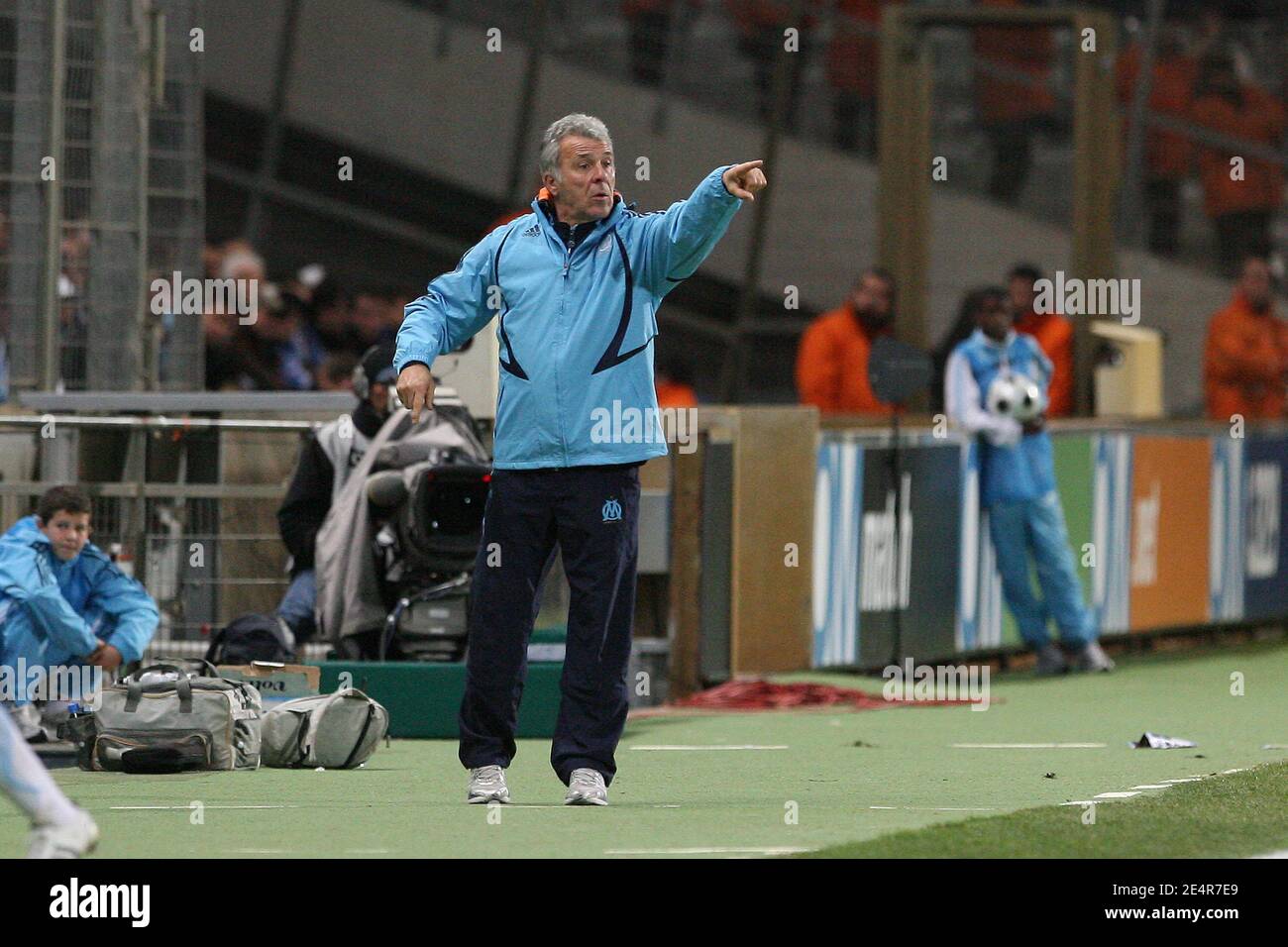 Marseille's trainer Eric Gerets on the touch line during the Ligue 1 ...