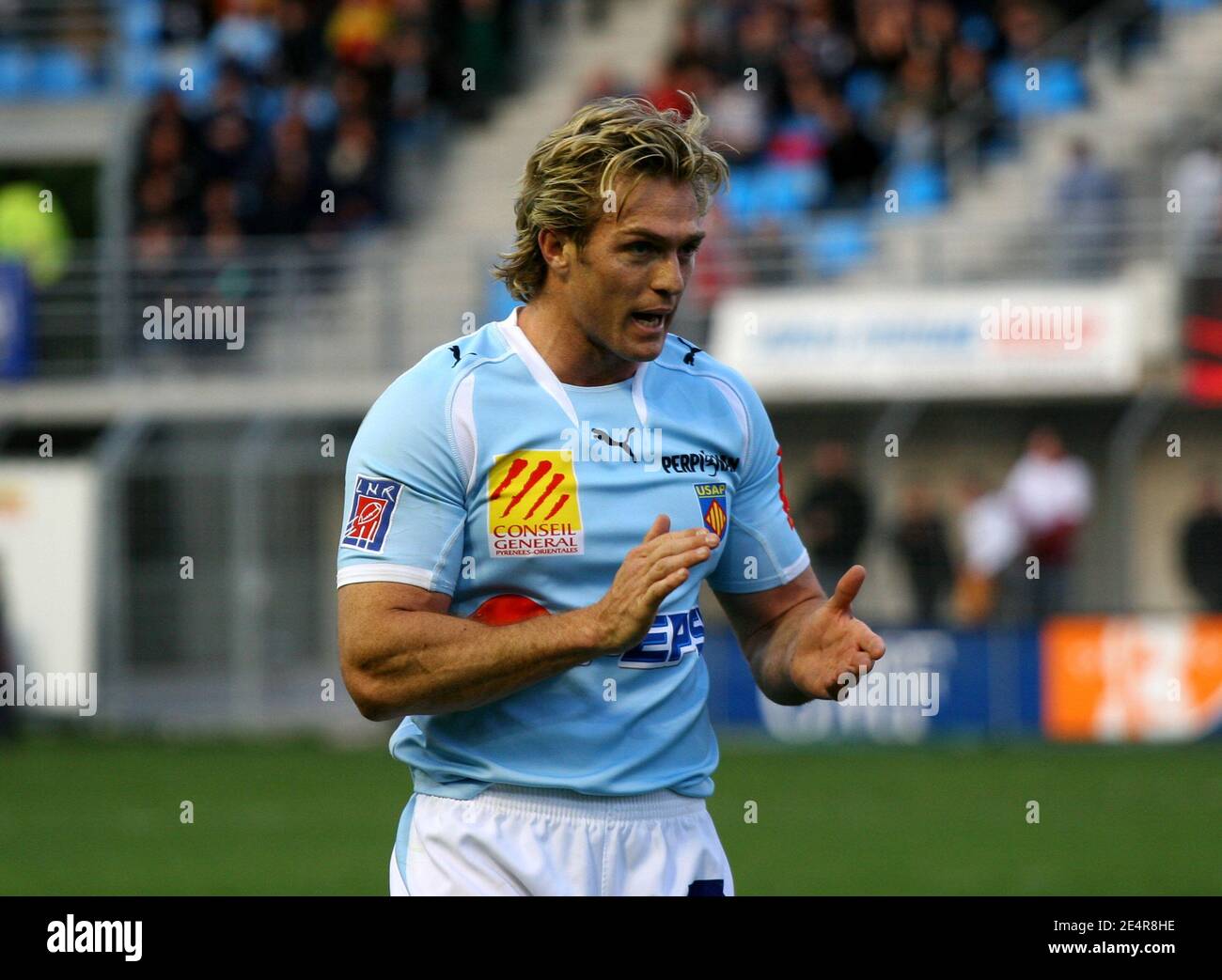 USAP's Percy Montgomery during the French Top 14 Rugby match, USAP vs ...