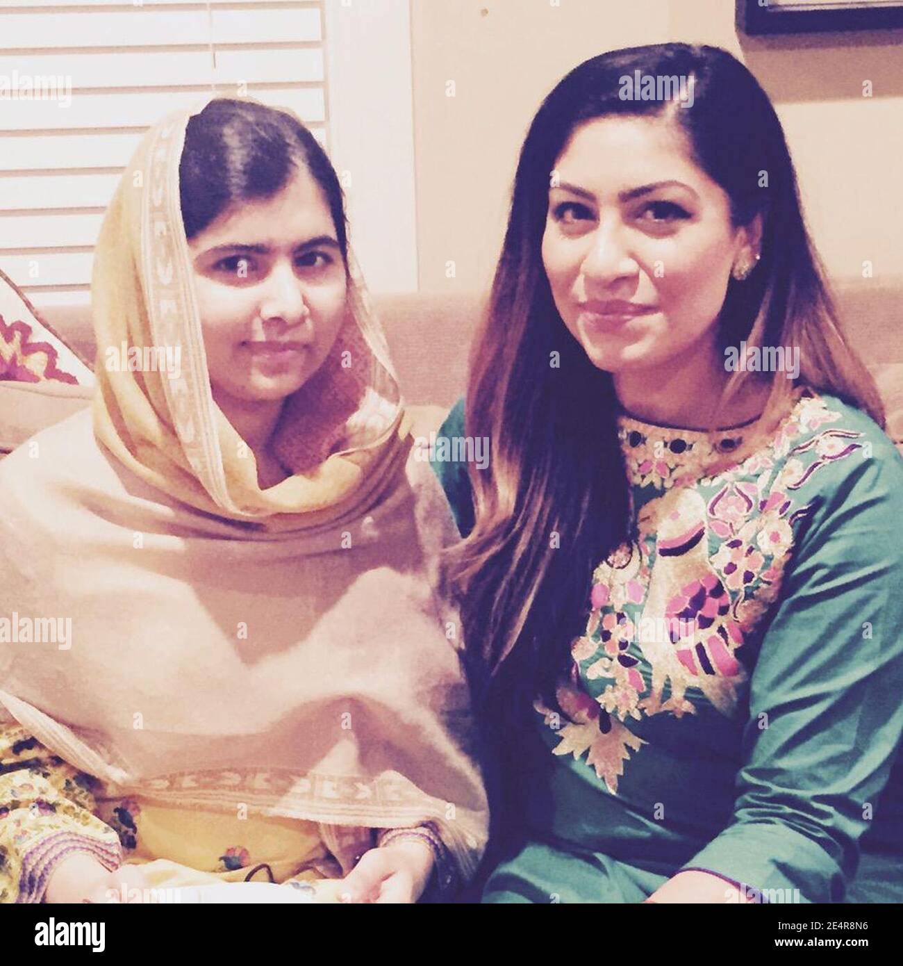 Malala Yousafzai and Niala Mohammad Stock Photo - Alamy
