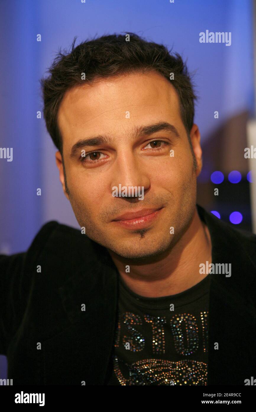 EXCLUSIVE - Mario from Star Academy attends the taping of a radio show ...