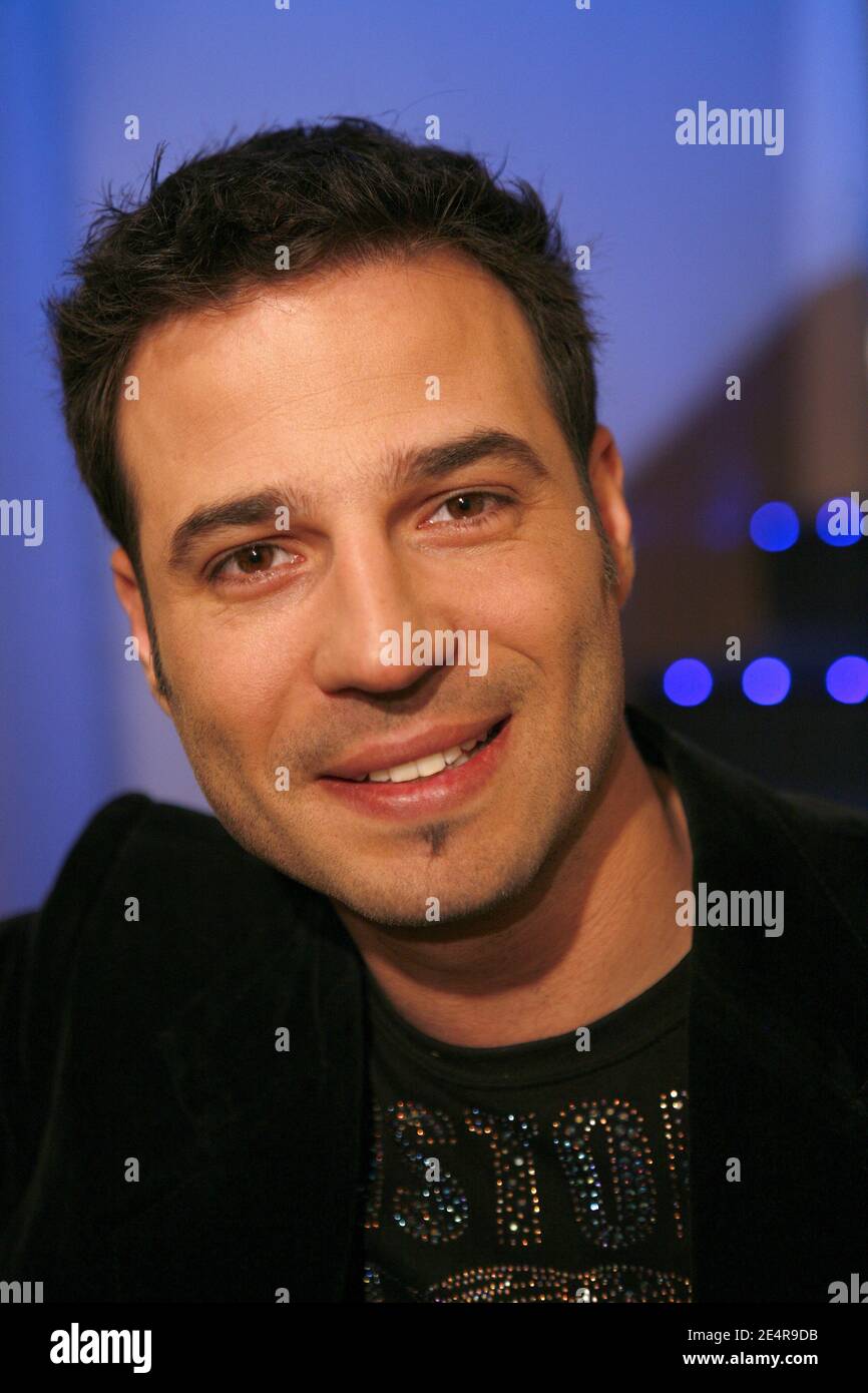 EXCLUSIVE - Mario from Star Academy attends the taping of a radio show ...